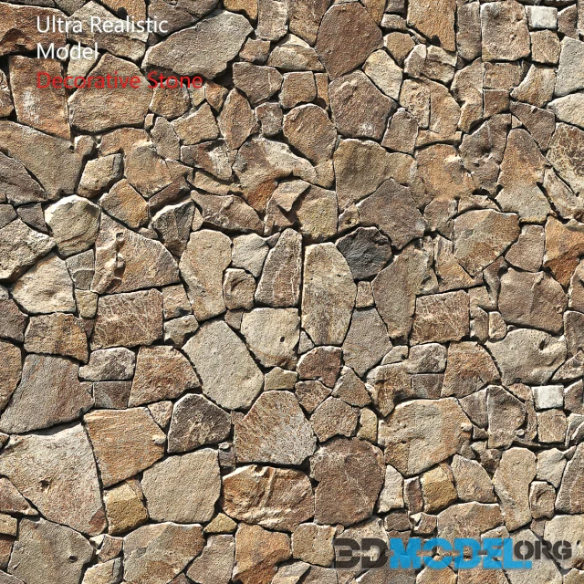 3D Model – Stone Wall 1