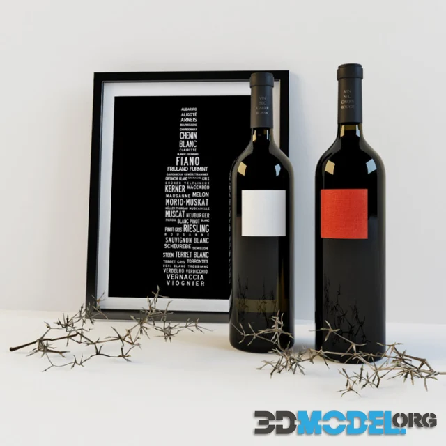 3D Model – Wine 02