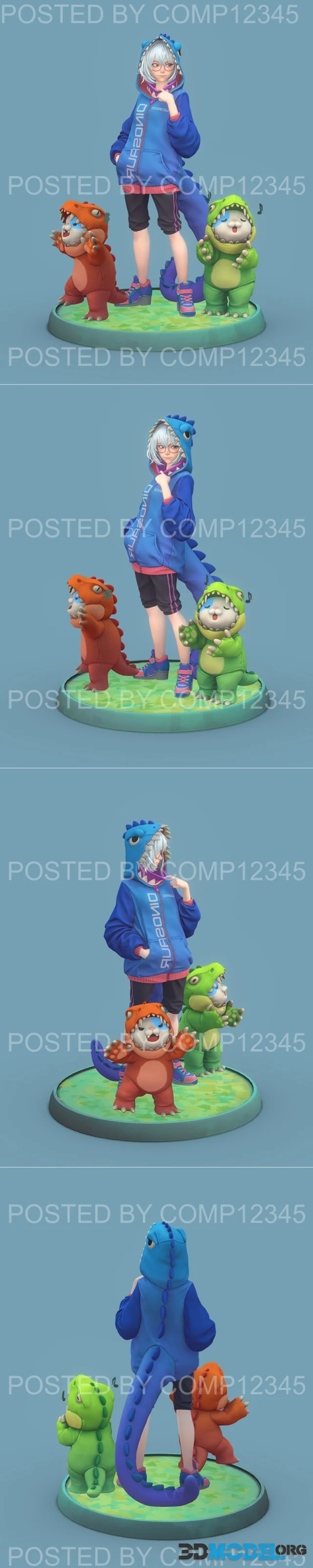 3D Model – Officer Rhu - Princess Booette Ultra Thicc – Printable