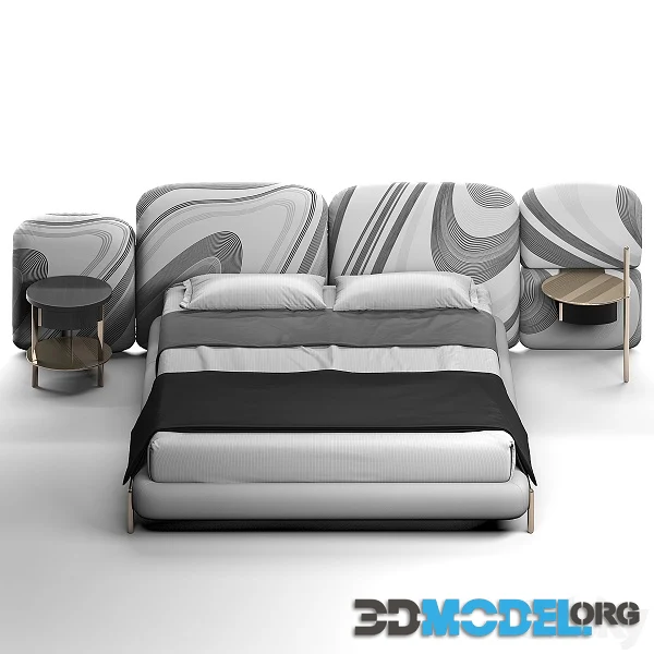 3D Model – BAXTER STONE BED 1