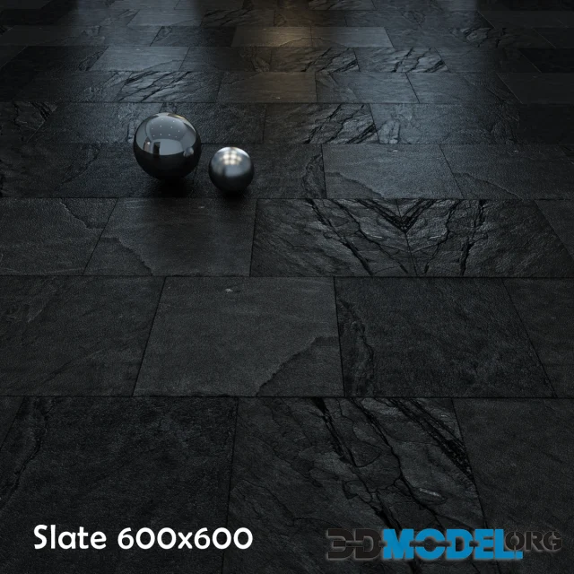3D Model – Black slate