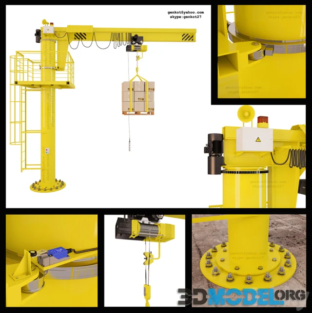 3D Model – Crane console
