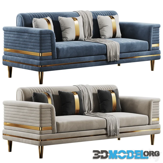 3D Model – FH 7166 Sofa Set