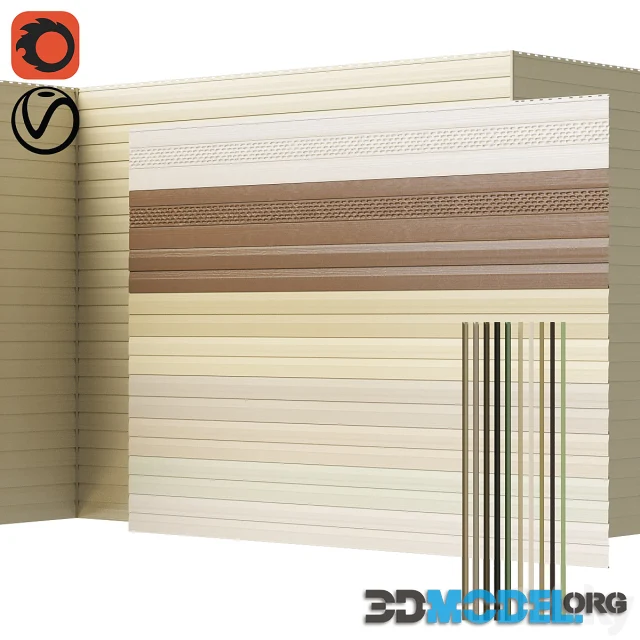 3D Model – PVC siding