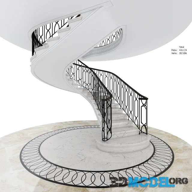 3D Model – Screw Stairs