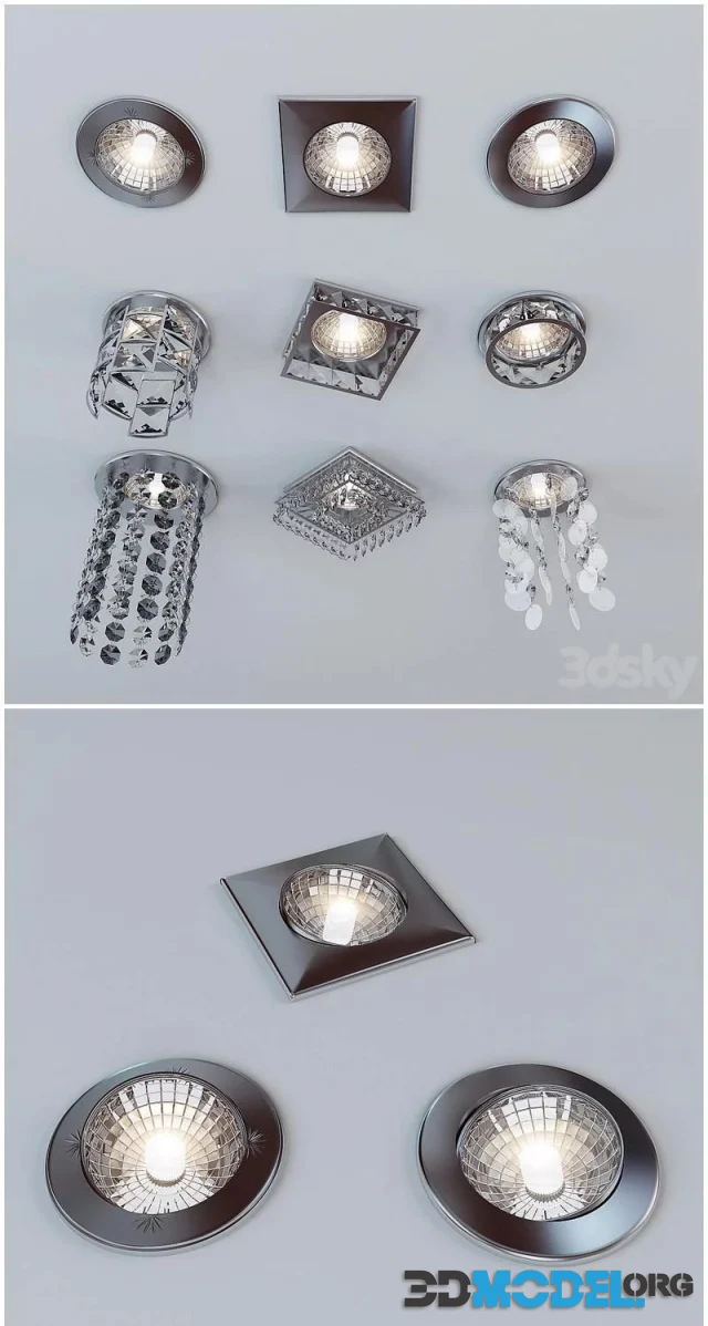 3D Model – Spotlights