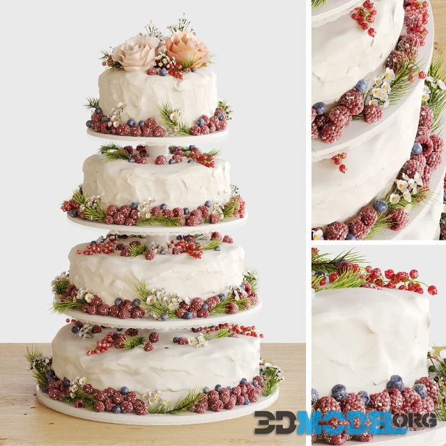 3D Model – Wedding cake