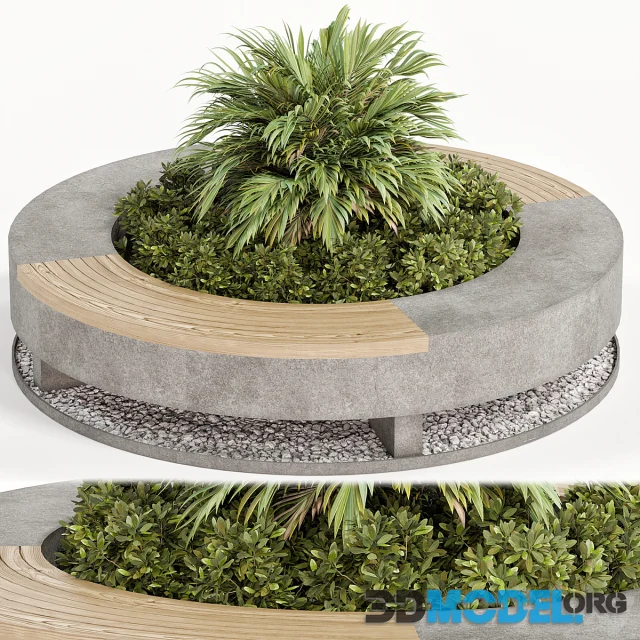 3D Model – Bench set 04