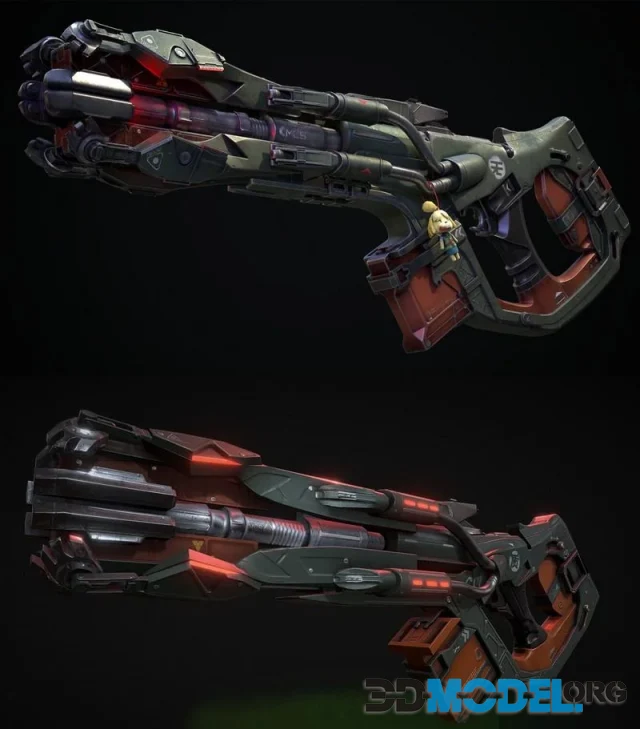 3D Model – HELLShot (PBR)