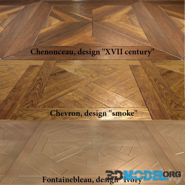 3D Model – Modular flooring 3 (3 types)