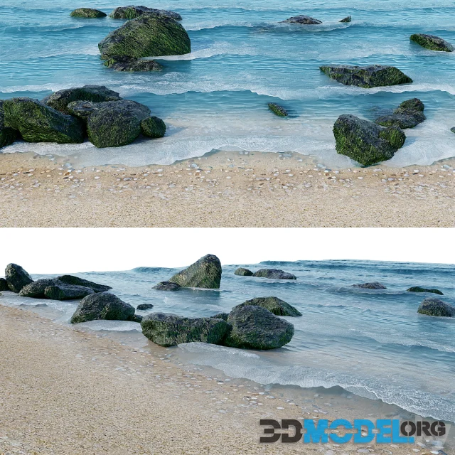 3D Model – Sea shore