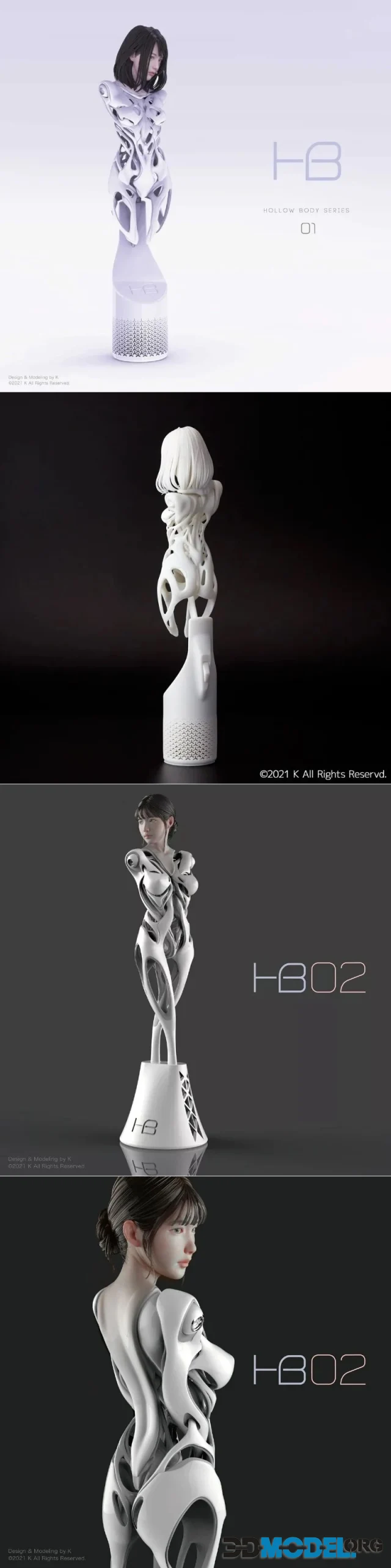 3D Model – HB01-02 – Printable