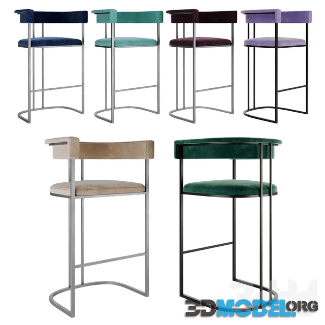 3D Model – Barstool luno