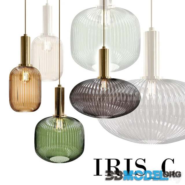 3D Model – iris c pendant