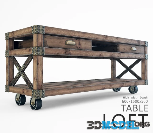 3D Model – Loft Table