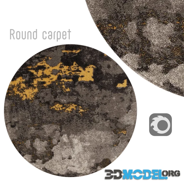 3D Model – round carpets