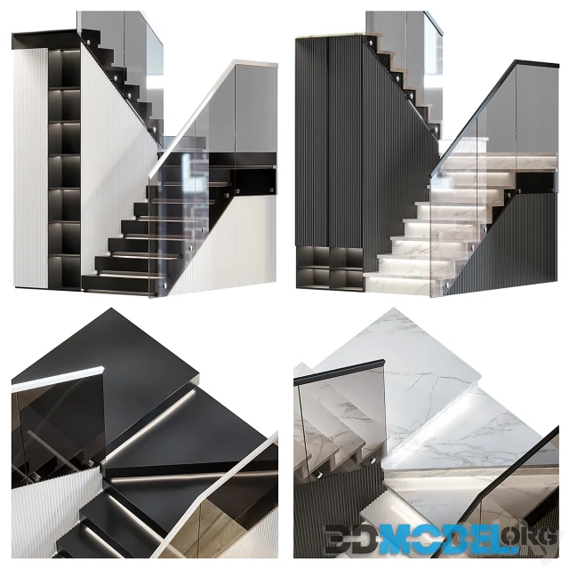 3D Model – Stair modern 2