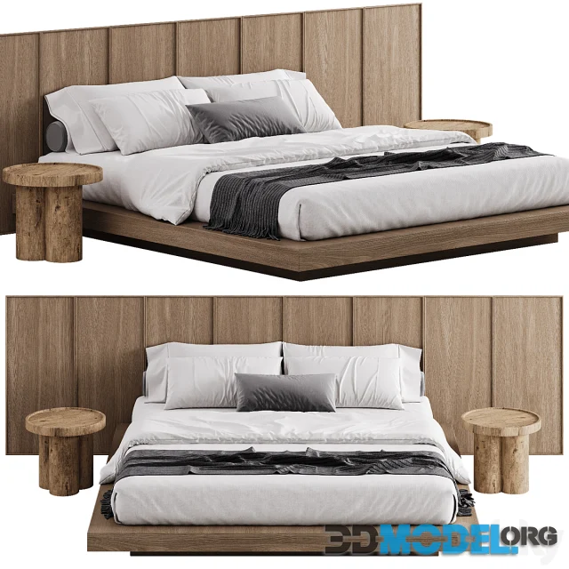 3D Model – Double bed 02