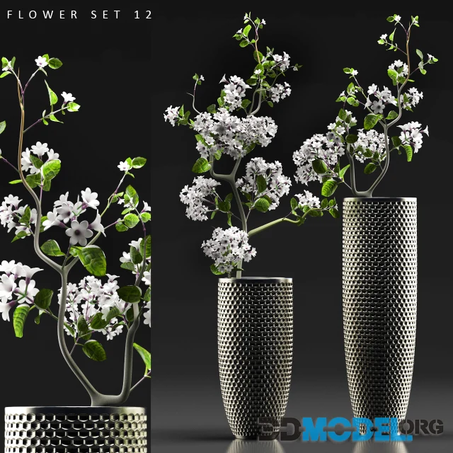 3D Model – FLOWER SET 12