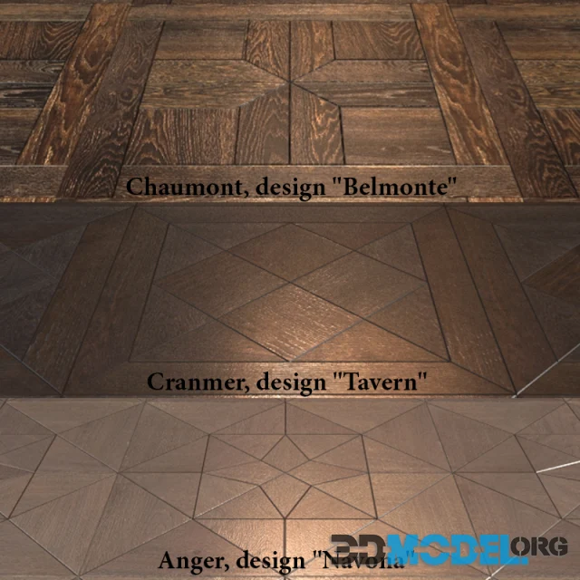 3D Model – Modular flooring 7 (3 types)