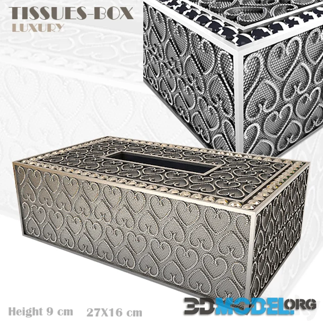 3D Model – Tissues box