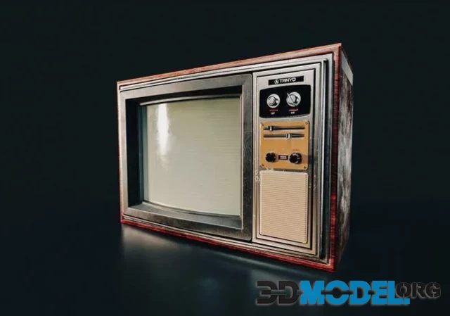 3D Model – Vintage TV