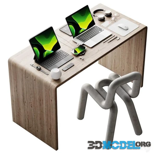 3D Model – Workplace 9