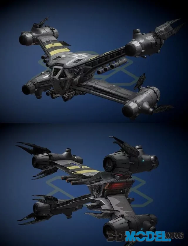 3D Model – Babylon 5 Sa-23 Starfury