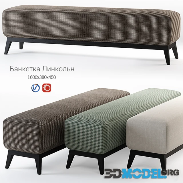 3D Model – Bench Lincoln