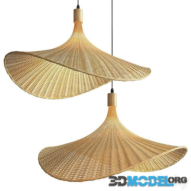 3D Model – Rattan Lamps