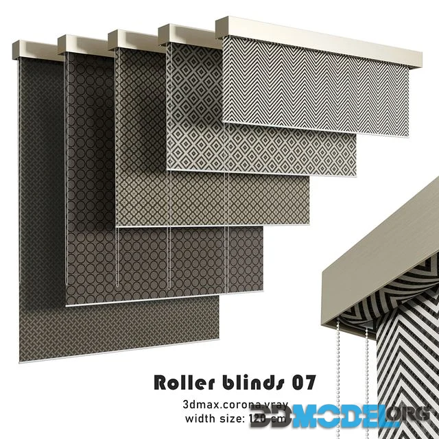3D Model – Roller blinds 07