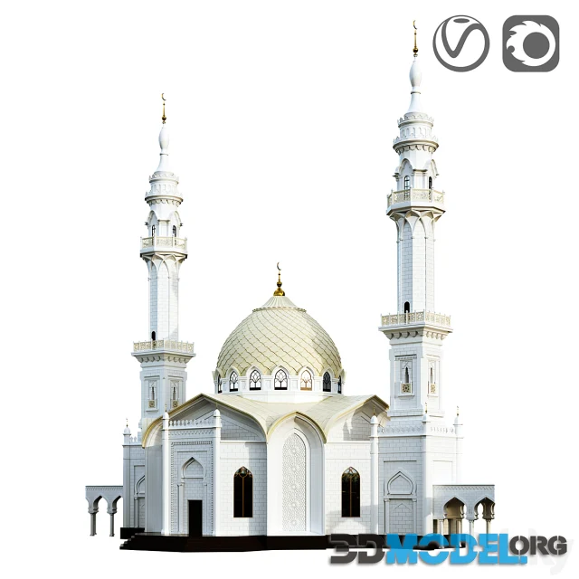 3D Model – White mosque