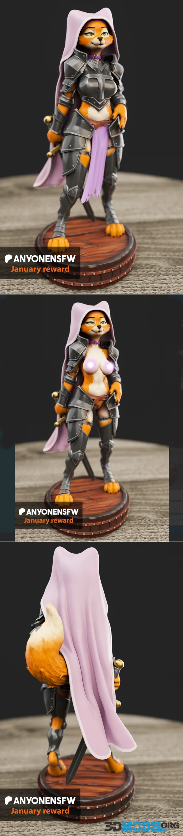 3D Model – Anyone - Maid Marian – Printable