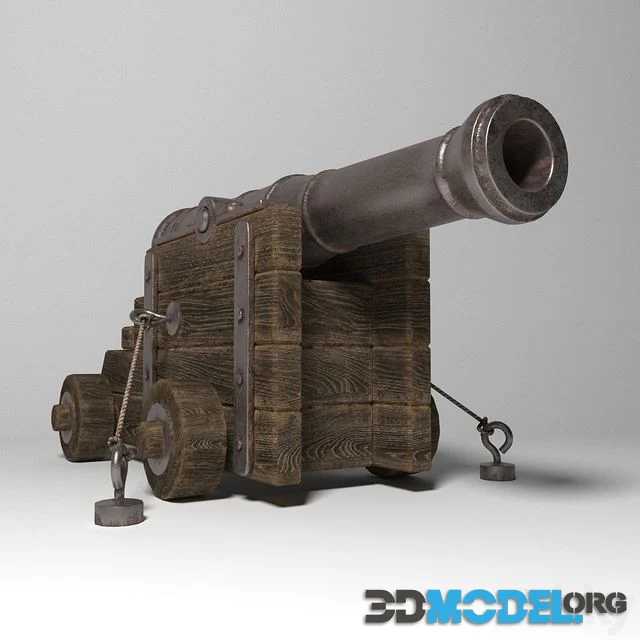 3D Model – Ancient gun