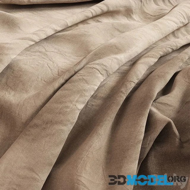3D Model – Crumpled fabric