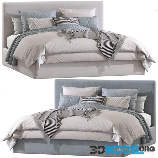 3D Model – Double bed 145