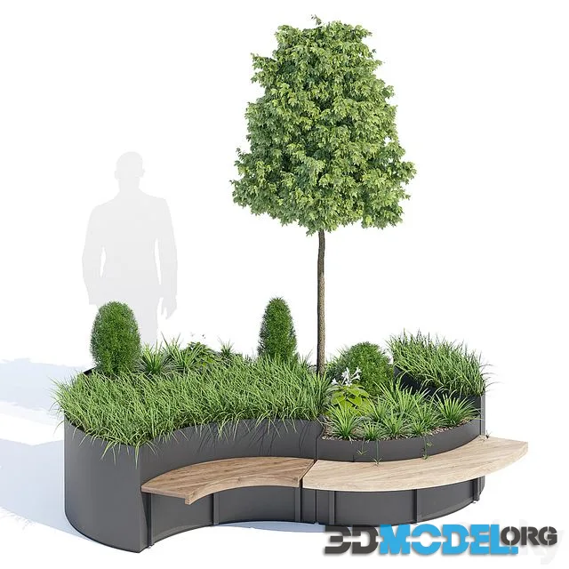 3D Model – Flo planter