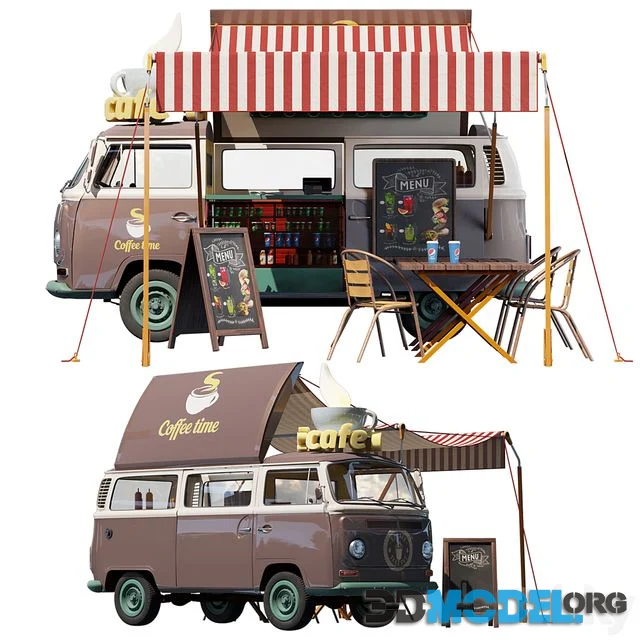 3D Model – Food truck