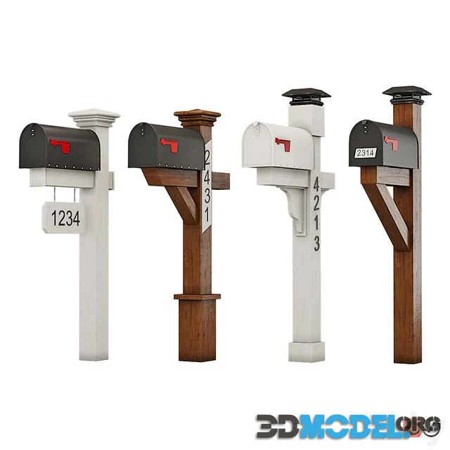 3D Model – Mailboxes_set_014