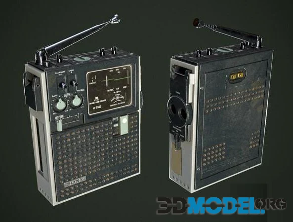 3D Model – Sony ICF-5500