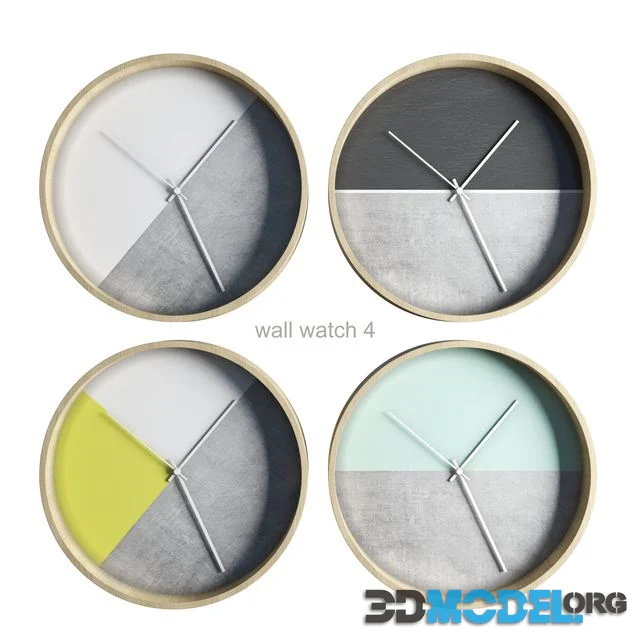 3D Model – wall watch 4