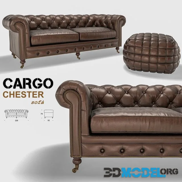 3D Model – Chester sofa