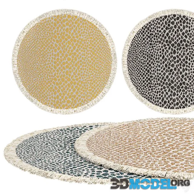 3D Model – circle carpets