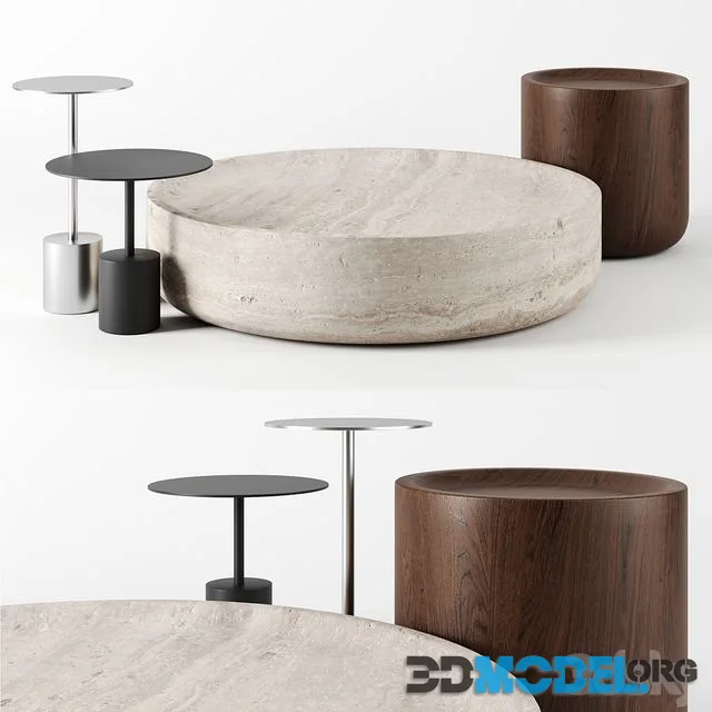 3D Model – Coffee tables set