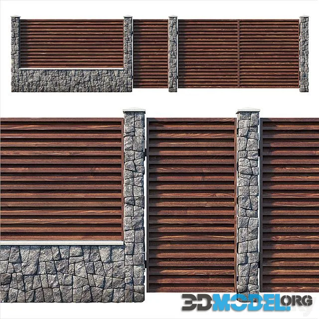 3D Model – Fence 2