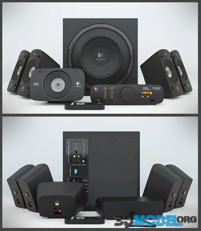 3D Model – Logitech z906
