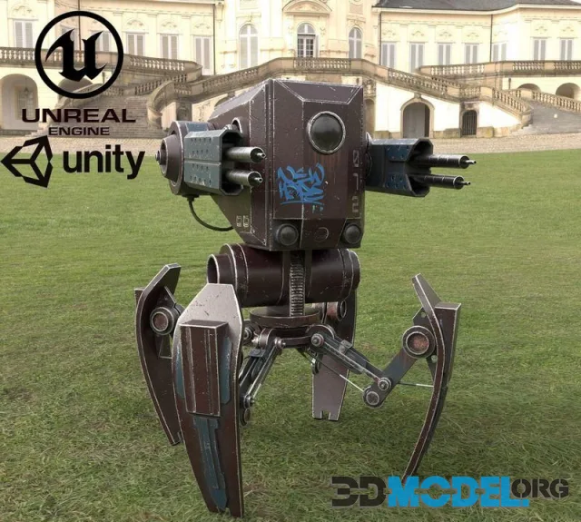 3D Model – Spider bot (PBR)