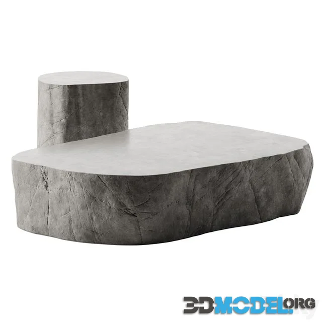 3D Model – Stone table 1