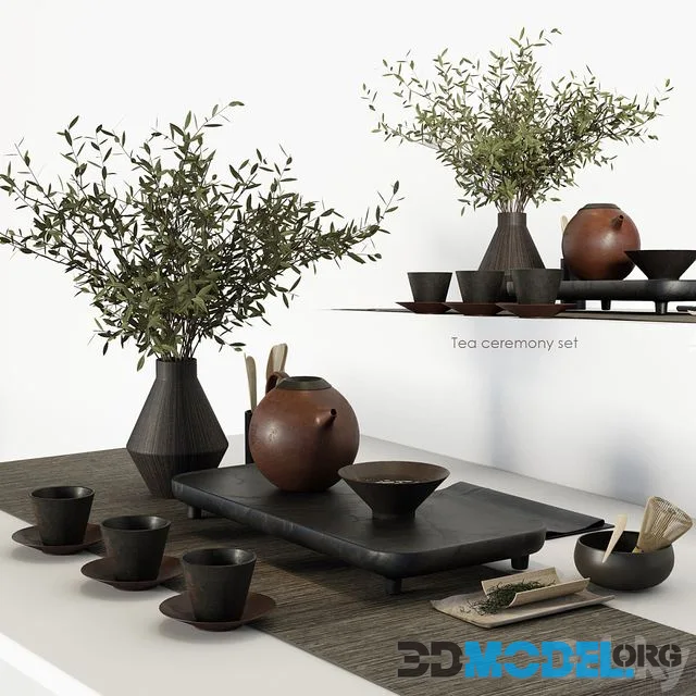 3D Model – Tea ceremony set