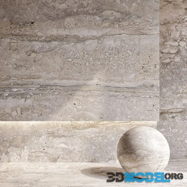 3D Model – Travertin Stone